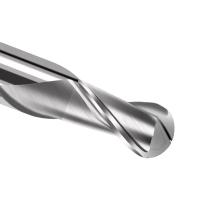 China Industrial O-Flute Spherical Milling Cutter | Bright Finish Plastics Carving Tool for sale