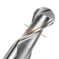 China Industrial O-Flute Spherical Milling Cutter | Bright Finish Plastics Carving Tool for sale
