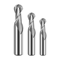 China Industrial O-Flute Spherical Milling Cutter | Bright Finish Plastics Carving Tool for sale