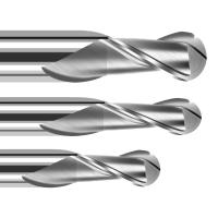 China Industrial O-Flute Spherical Milling Cutter | Bright Finish Plastics Carving Tool for sale