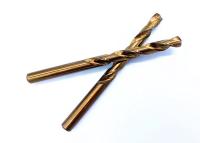 China DIN338 Straight Shank Fully ground drill bit Amber finished,M35 Twist Drill Bits for Hard Metal, Stainless for sale