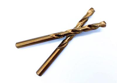 China DIN338 Straight Shank Fully ground drill bit Amber finished,M35 Twist Drill Bits for Hard Metal, Stainless for sale