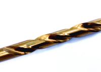 China DIN338 Straight Shank Fully ground drill bit Amber finished,M35 Twist Drill Bits for Hard Metal, Stainless for sale
