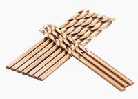 China DIN338 Straight Shank Fully ground drill bit Amber finished,M35 Twist Drill Bits for Hard Metal, Stainless for sale