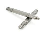 China Phillips type double heads bit 65MM*PH2 S2 steel Long type phillips screwdriver bits for sale