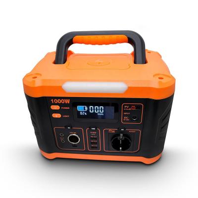 China 888Wh 22.2V 40Ah Portable Lithium Battery Pack 1000W Power Station with Solar Panel for sale
