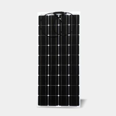 China Semi Flexible Monocrystalline Solar Panel 200W 18V for RV Marine Vehicles - 1200×540×2mm Dimensions for sale