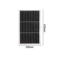 China Ohory Portable Monocrystalline Solar Panel 21% Efficiency 670×430×25mm with 18.2V Output for Energy Storage for sale
