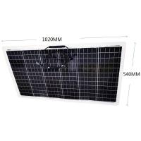 China 100W Flexible Monocrystalline Solar Panel 18.5V 2.2kg Lightweight Photovoltaic Charging for RV Marine for sale