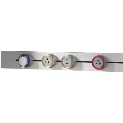 China Ohory 10A Power Rated Plastic Track Socket Set with 3 Outlets and 6-Foot Cord - UL Listed & FCC Certified for sale