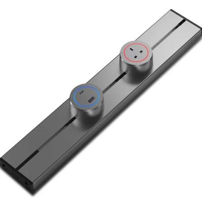 China 6 Feet Universal Track Socket with 1100W Power Rating and 3 Outlets for Lighting Systems for sale