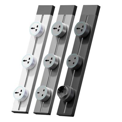 China 3 Outlet Tracked Socket with 6-Foot Cord, 1100W Power Rating, UL Listed & FCC Certified Surge Protection for sale