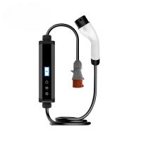 China IP66 EV Fast Charger 3.5kW/7kW AC Portable Wallbox with 1.9-inch LCD Display and 32A Current for sale