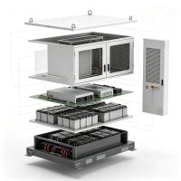 China 418kWh Liquid Cooling Energy Storage Cabinet with 100kW PCS for Telecom Base Station Backup for sale