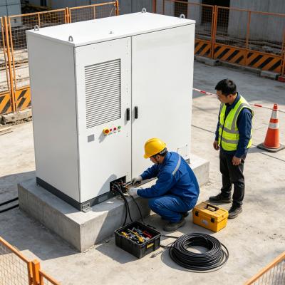 China 418 kWh Liquid Cooling Energy Storage Cabinet with 100 kW PCS for Solar BESS Applications for sale