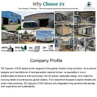 China Popular High-End Modular Furnished Mobile Space Capsule House Home 40Ft Hotel Room For Camping / Office for sale