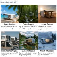 China Thermal Insulation Mobile Space Capsule Apple Cabin House Customizable Steel for sale