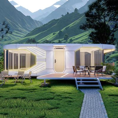 China Portable Villas Prefab Capsule Homes Modern Luxury Strong Durability Modular Prefabricated Space Capsule House Container for sale