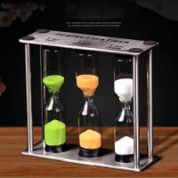 China Tea Sand Timer Hourglass Luxury Style Classic 3 In 1 Sand Timer Clock for sale