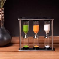 China Tea Sand Timer Hourglass Luxury Style Classic 3 In 1 Sand Timer Clock for sale