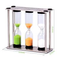 China Tea Sand Timer Hourglass Luxury Style Classic 3 In 1 Sand Timer Clock for sale