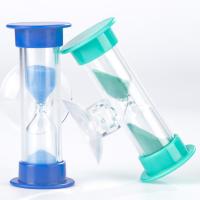 China Custom Mini Hourglass Sand Timer 3 Minute 5 Minute 7 Minute Plastic Hourglass Timer for sale