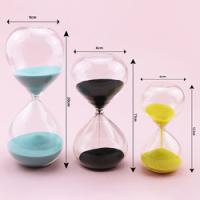 China Hand Blown Hourglass , Colored Sand Hourglass Timer 5 Minute for sale