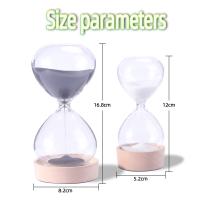 China Custom Decorative Sand Timer 60 Minute 30 Minute 50 Minute With Wood Base for sale