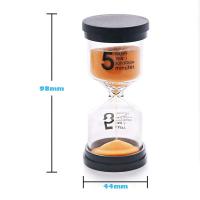 China Safety Colorful 1 3 5 Minute Hourglass Sand Timer For Kids Game for sale