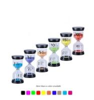 China Safety Colorful 1 3 5 Minute Hourglass Sand Timer For Kids Game for sale