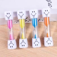 China Plastic Three Minute Sand Timer Hourglass Toothbrush Timer Traditional Design for sale