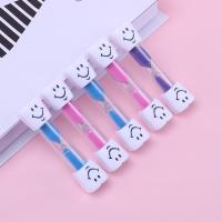 China Plastic Three Minute Sand Timer Hourglass Toothbrush Timer Traditional Design for sale