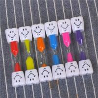 China Plastic Three Minute Sand Timer Hourglass Toothbrush Timer Traditional Design for sale