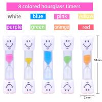 China Plastic Three Minute Sand Timer Hourglass Toothbrush Timer Traditional Design for sale