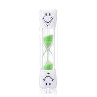 China Plastic Three Minute Sand Timer Hourglass Toothbrush Timer Traditional Design for sale