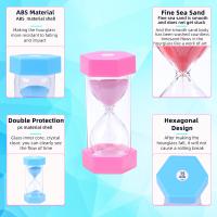 China Kids Sand Timer Hourglass Plastic Hexagonal Hourglass Free Sample for sale
