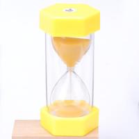 China Kids Sand Timer Hourglass Plastic Hexagonal Hourglass Free Sample for sale