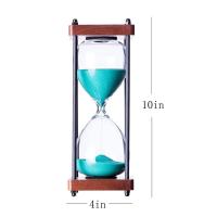 China 120 240 Minute Wooden Hourglass 1 Hour Sand Timer Hourglass for Decorative for sale