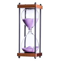 China 120 240 Minute Wooden Hourglass 1 Hour Sand Timer Hourglass for Decorative for sale