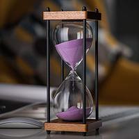 China 120 240 Minute Wooden Hourglass 1 Hour Sand Timer Hourglass for Decorative for sale