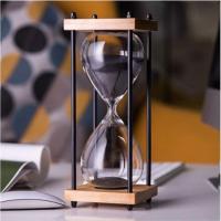 China 120 240 Minute Wooden Hourglass 1 Hour Sand Timer Hourglass for Decorative for sale