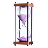 China 120 240 Minute Wooden Hourglass 1 Hour Sand Timer Hourglass for Decorative for sale