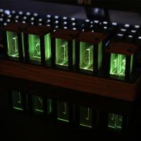 China RGB Electronic Glow LED Tube Light Clock Square Shape for sale