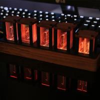 China RGB Electronic Glow LED Tube Light Clock Square Shape for sale