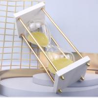 China wholesale home decoration wooden tea timer 60 minute vintage hourglass sand timer wood clock for sale