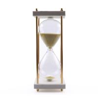 China wholesale home decoration wooden tea timer 60 minute vintage hourglass sand timer wood clock for sale