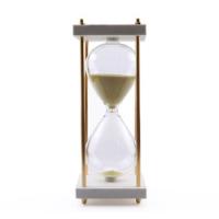 China wholesale home decoration wooden tea timer 60 minute vintage hourglass sand timer wood clock for sale