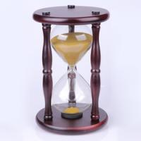 China 2 hour 5 30 minut wooden desktop hourglass timer  pendulum home office desktop set decorative sand timer hourglass for sale