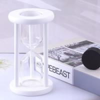 China creative decorative ornaments wooden craft gift quicksand bottle funnel timer Wooden DIY handmade self-loading hourglass for sale