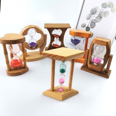 China Wholesale  Various Kinds of  Wooden Sand Timer Hourglass For  Decorations for sale